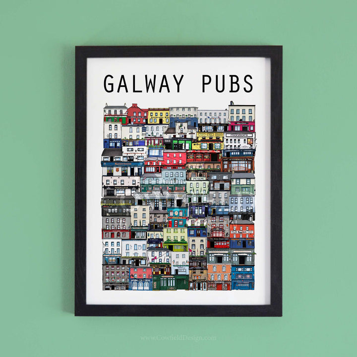 Framed Illustrated Irish Pub Prints | Cowfield Design