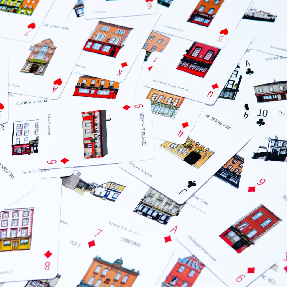 Dublin Gifts | Dublin Pub Playing Cards | Cowfield Design