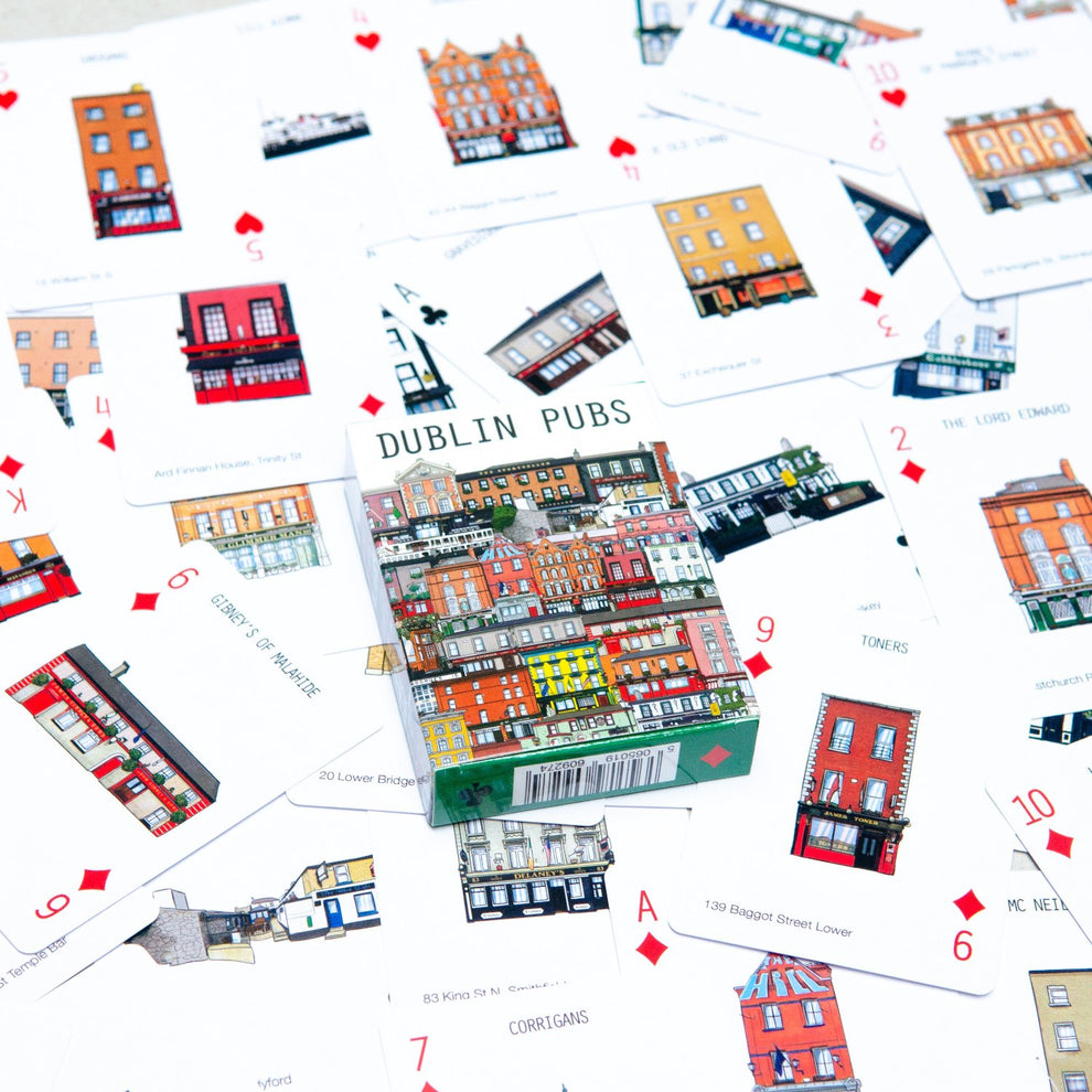 Dublin Gifts | Dublin Pub Playing Cards | Cowfield Design