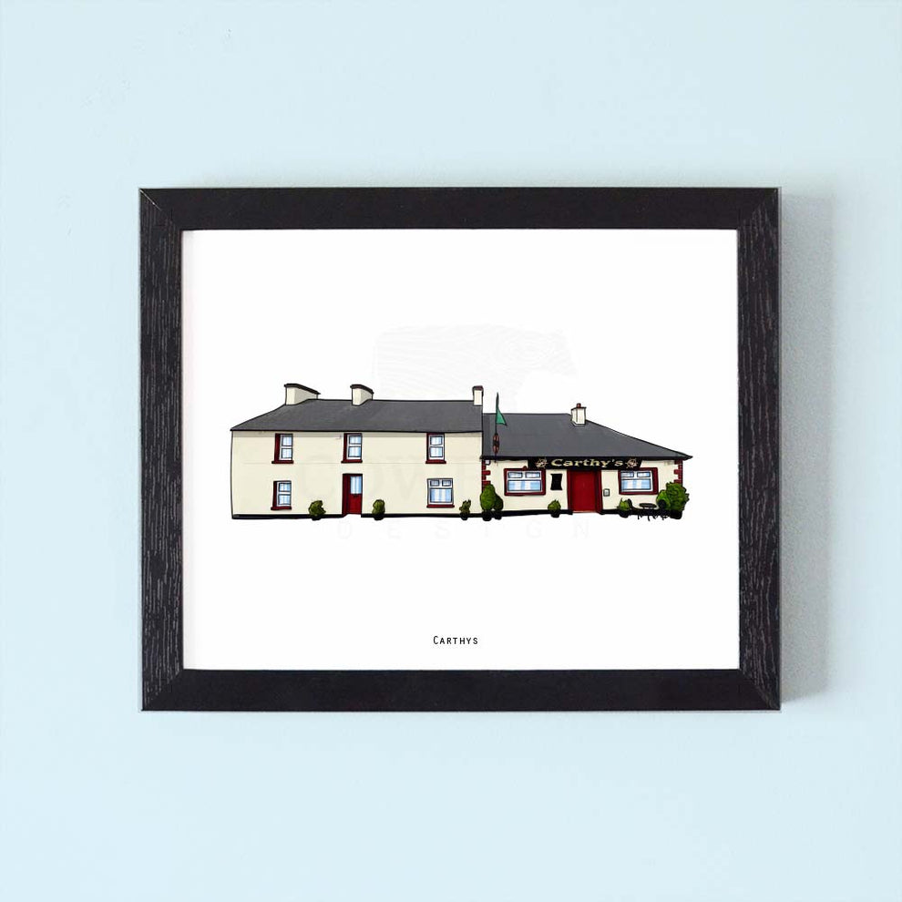 Irish Pub Illustrations | Pub Prints | Cowfield Design